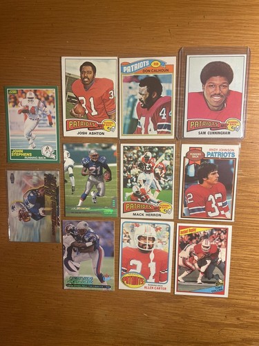 Patriots Vintage Running Back Lot (11) w/ Rookies Cunningham Johnson ...