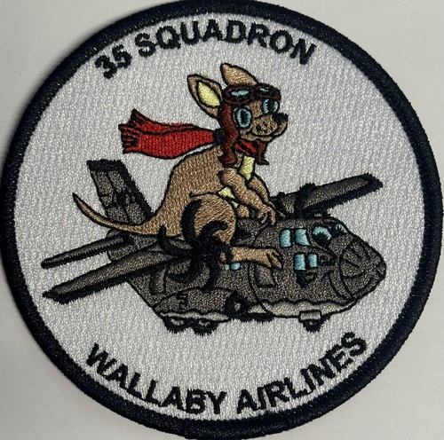 35 Squadron Wallaby Airlines RAAF Embroidered Patch | eBay