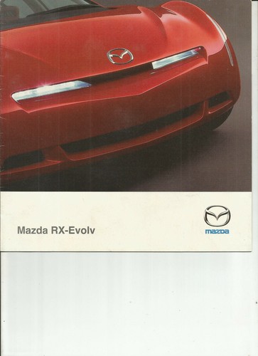 MAZDA RX EVOLV CONCEPT RX 8 - 2000 / catalogue brochure prospekt ...