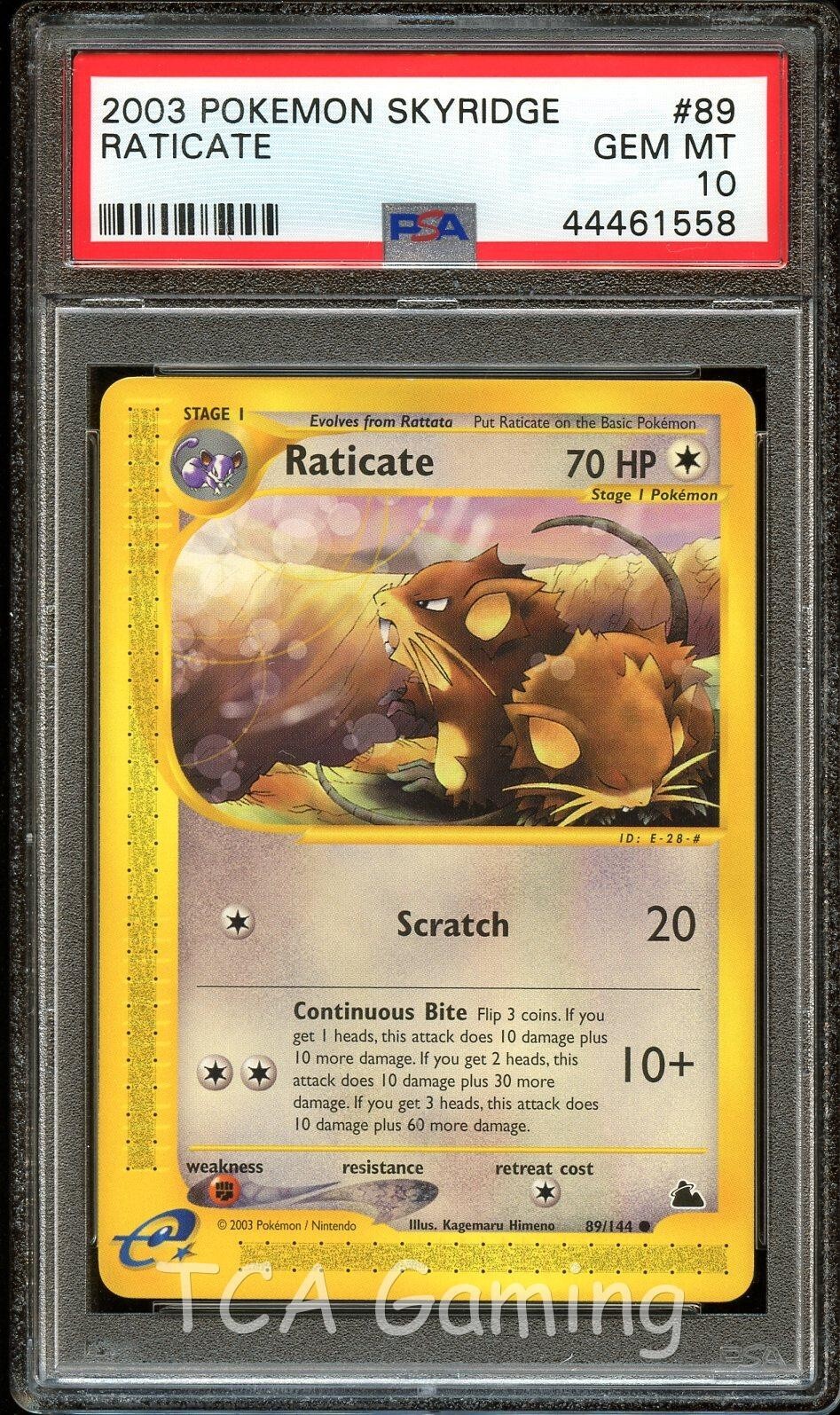 Raticate 2003 Skyridge #089/144 Base Price Guide - Sports Card Investor