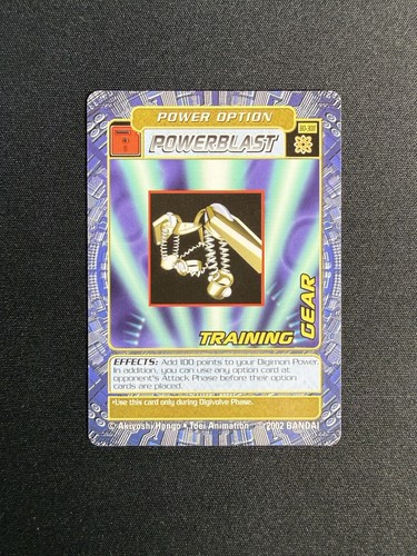 Training Gear BO-308 Digimon Digi-battle Series 6 Bandai Trading Card ...