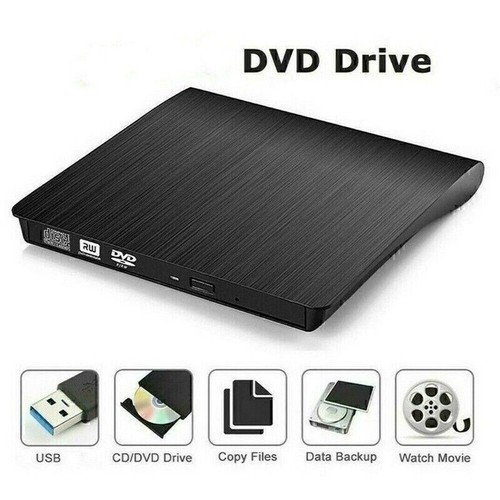 USB External Optical Drive DVD/CDRW Desktop Laptop Universal Slim CD ...
