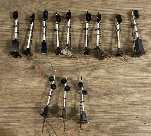 Ho Scale Block Signal Lot Untested for Scenery Model Railroading | eBay