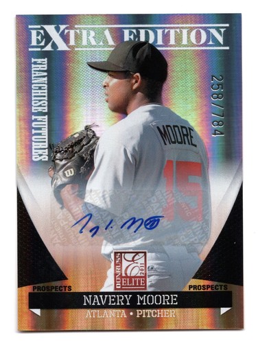 2011 Extra Edition Navery Moore Autograph Prospect #d /784 - Atlanta ...