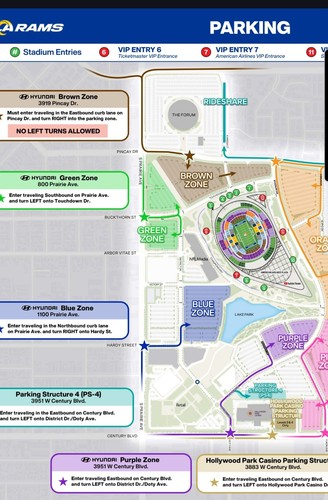 Rams vs. Chargers Parking Pass (8/16/25) Preseason game PS-4 parking ...