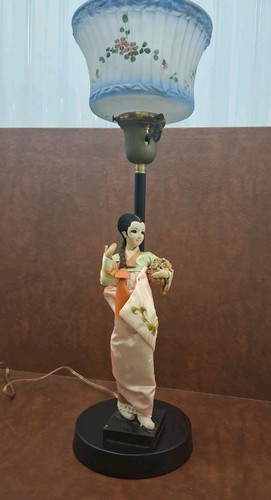 Hand Crafted Asian Themed Table Lamp From Vintage Japanese Geisha Girl ...