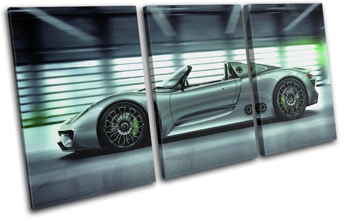 Porsche 918 Spyder Supercar Hybrid Cars TREBLE CANVAS WALL ART Picture ...