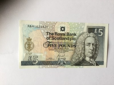 Royal Bank of Scotland Scottish Banknotes £ 5 Denomination for sale | eBay