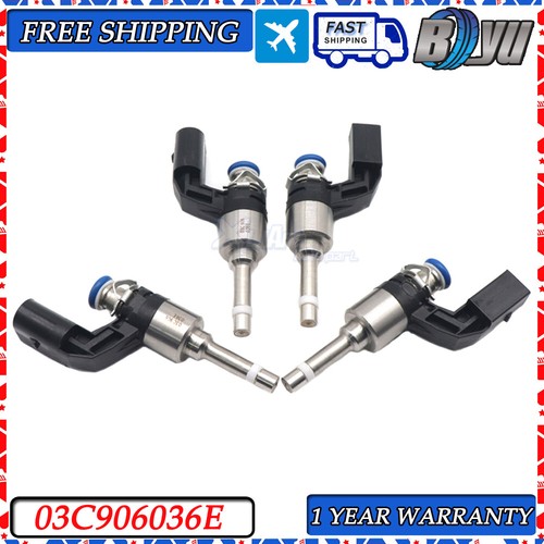 4x Fuel Injector 03C906036E For VW Golf Jetta Passat Tiguan Audi A1 A3 ...