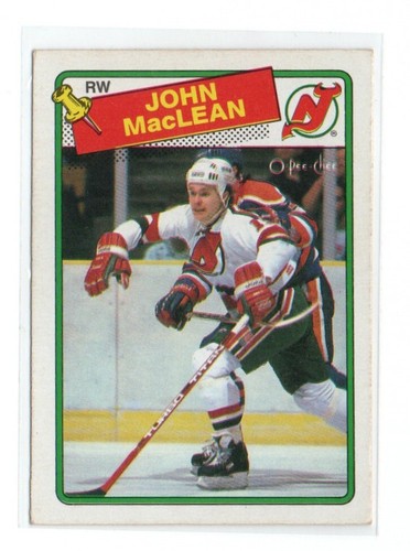 JOHN MACLEAN NEW JERSEY DEVILS 1988-89 OPC O PEE CHEE | eBay