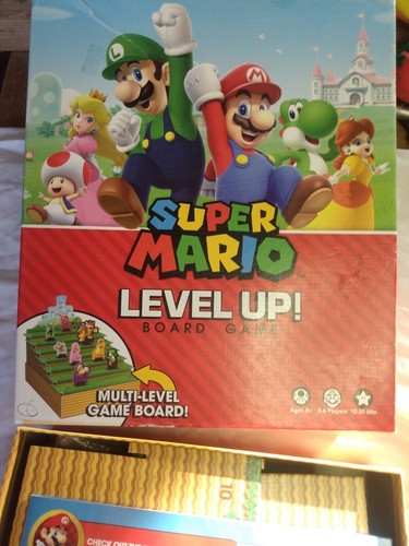 Nintendo Super Mario Level Up! Board Game Multi Level 3-6 Players ...