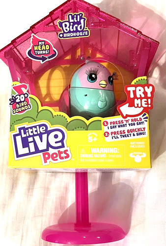 Little Live Pets Lil Bird Pippa Peeps Birdhouse Head Turns | eBay