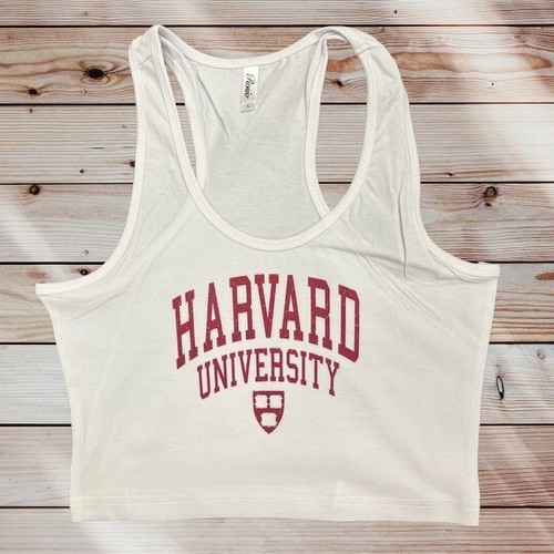 HARVARD UNIVERSITY Women's Cropped Tank Top | Western Fashion Sizes S-L ...
