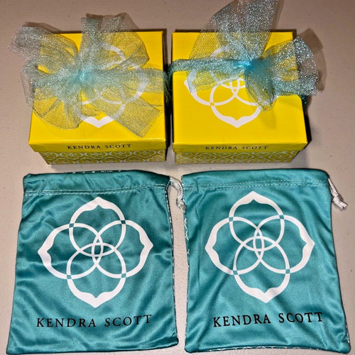 Kendra Scott Empty Dust Bags & Boxes / Packaging Set of 6 pieces Lot ...