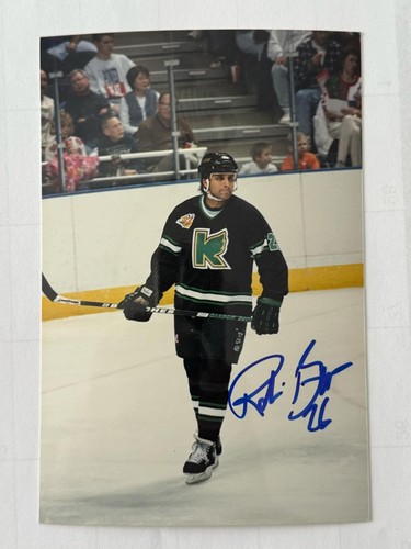 Robin Bawa signed Kalamazoo Wings IHL Hockey photo NHL Capitals ...