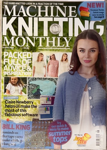 Machine Knitting Monthly, UK, August 2019, Magazine, New! | eBay