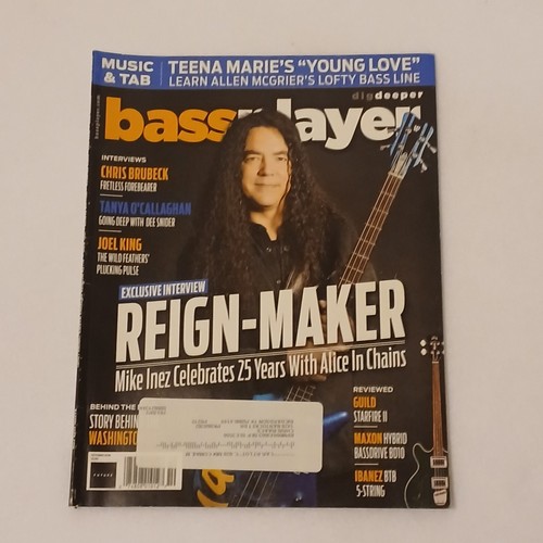 Bass Player Magazine October 2018 Mike Inez Celebrates 25 Years Alice ...