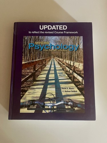 Myers' Psychology for the AP Course, 3rd Edition Textbook; Hardcover ...