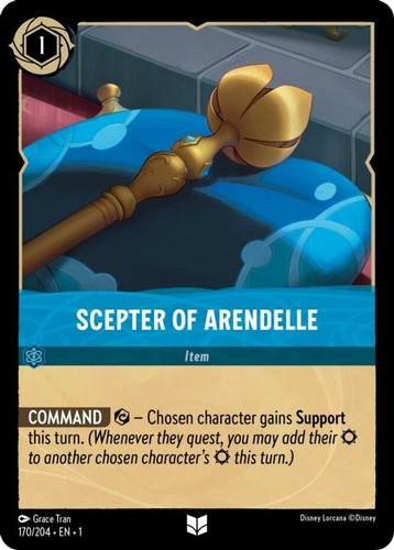 Hero Deal, English - 4 x Lorcana Scepter of Arendelle - 170/204 ...