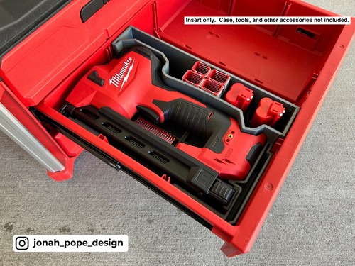 Milwaukee Packout Tool Box Drawer Insert for M12 Cable Stapler (Insert ...