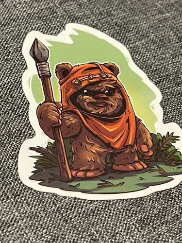 CARTOON STICKER stickers star wars disney yoga jedi Ewok | eBay