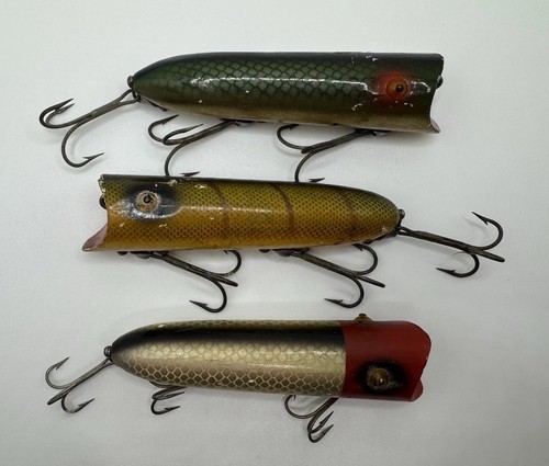 Heddon Lucky 13 Tack Eye Perch 2nd Mark Green Scale And Red Head Shiner ...