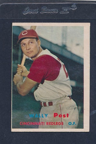1957 Topps #157 Wally Post Reds VG/EX 57T157-82116-2 | eBay