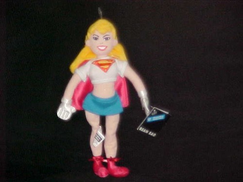 9" Super Girl Bean Bag Plush Toy With Tag Warner Bros Studio Store 2000 ...
