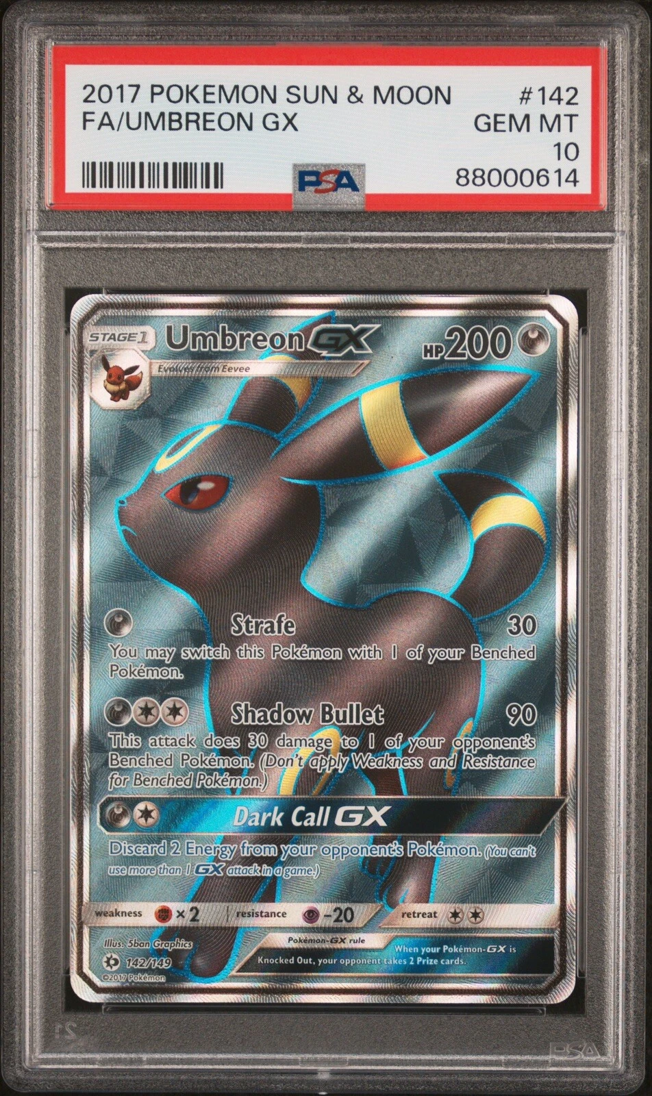 Umbreon GX 2017 Sun & Moon #142/149 Holo (Full Art) Price Guide ...