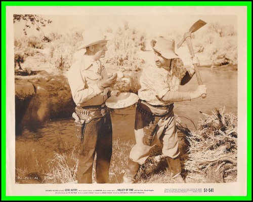 GENE AUTRY & PAT BUTTRAM in "Valley of Fire" Original Vintage Photo ...
