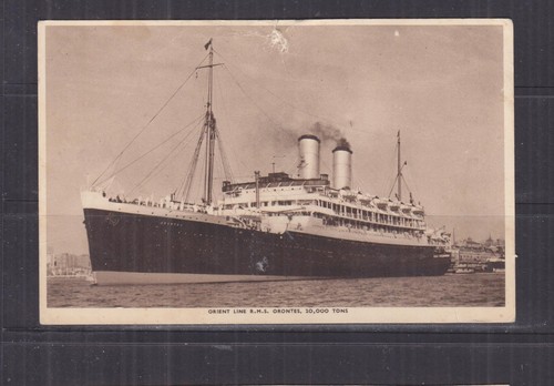 GREAT BRITAIN, SS ORONTES, ORIENT LINE, c1935 ppc., unused. | eBay