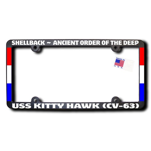 Shellback USS KITTY HAWK (CV-63) License Frame with Ribbons | eBay