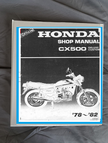 1978-1982 Honda CX500 shop service repair & owners manual binder ...