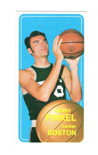 1970-1971 Topps #27 Henry Finkel - Boston Celtics, Near Mint Condition ...
