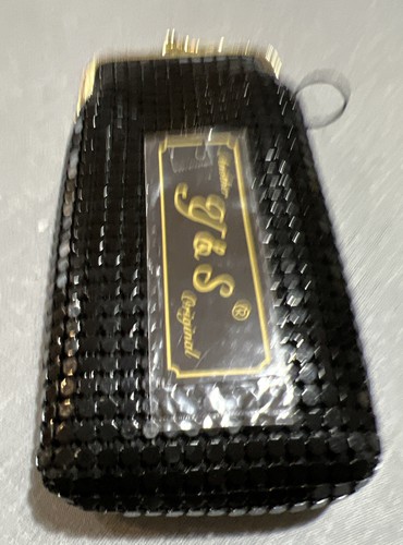 Vintage Y&S Black Mesh Cigarette Case Coin Purse GoldTone Ball Clasp | eBay