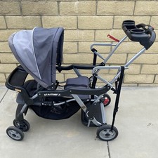 Baby Trend Sit N Stand Compact Easy Fold Double Stroller With 2 Baby ...