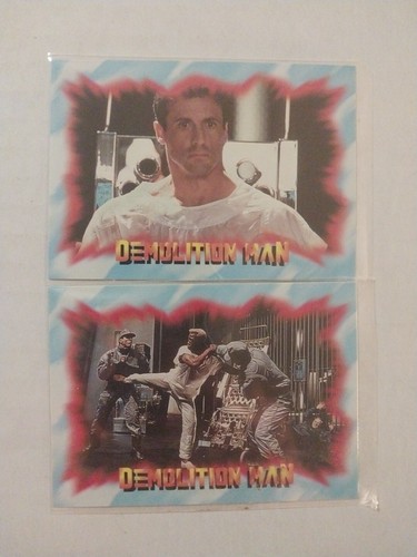 Demolition Man # S1, S2 (Set of 2) Promo Trading Cards (Skybox 1993 ...
