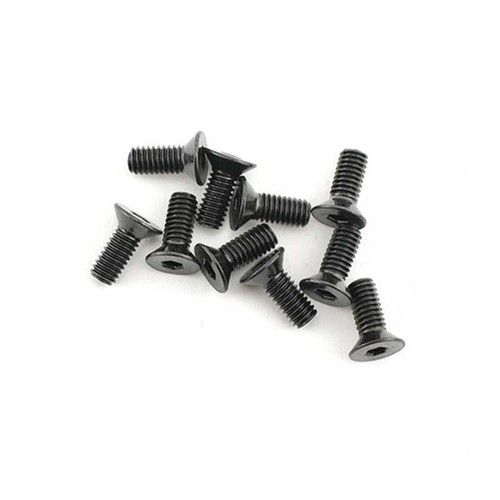 HobbyStar Steel Flat Head Screw, M4X8, Black, 10PC 4mm 4 mm 8mm | eBay