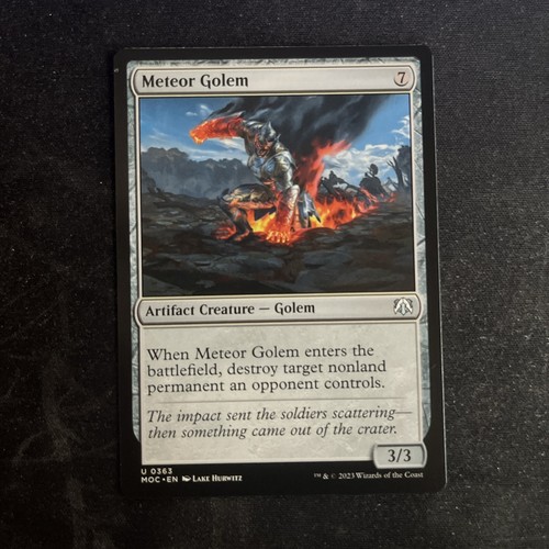 METEOR GOLEM x1 mtg NM-M Commander March of The Machine | eBay
