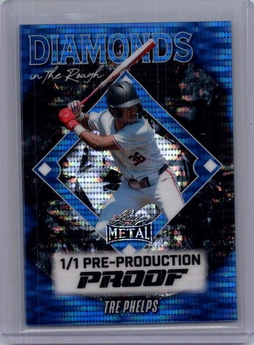 Tre Phelps 2025 Leaf Metal Baseball 1/1 Pre Production Proof | eBay
