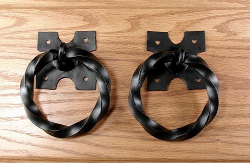 Twisted Iron Ring Door Knocker | eBay