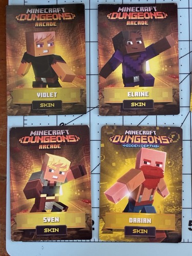 minecraft dungeons cards LOT OF 33!! *Great Condition*CHECK DESCRIPTION ...