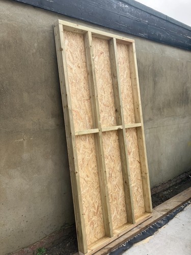 Timber Frame Wall Panels Garden/Office/Shed Base Room DIY Structure ...