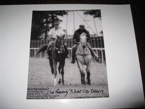 8 X 10-Autographed Jim Gaffney & Charlie Davis 1973 Photograph of ...