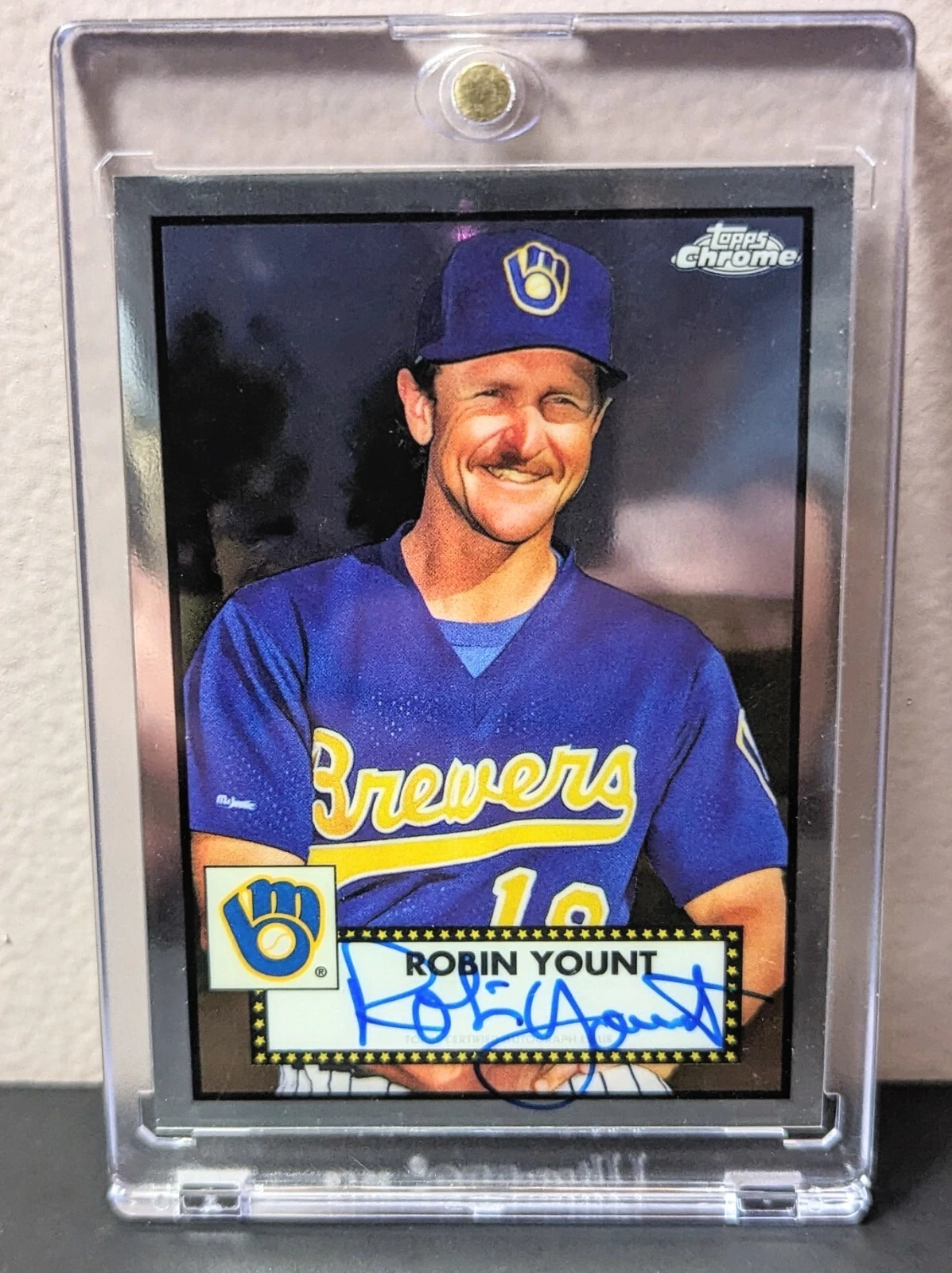 Robin Yount 2021 Topps Chrome Platinum Anniversary #PA-RY Autographs ...
