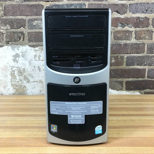 eMachines W3609 PC for Retro Gaming Celeron D 3.33GHz 512MB RAM ...