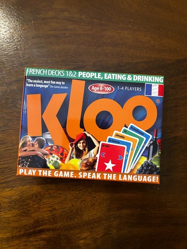 KLOO Learn to Speak French Language Card Games Pack 1 (Decks 1 & 2 ...
