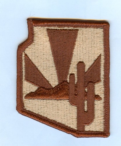 ARIZONA NATIONAL GUARD SHOULDER PATCH - DESERT SUBDUED (TYPE 1) .. HARD ...