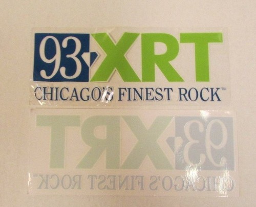 NEW 93 XRT CHICAGO'S FINEST ROCK RADIO STATION STATIC WINDOW CLING WXRT ...