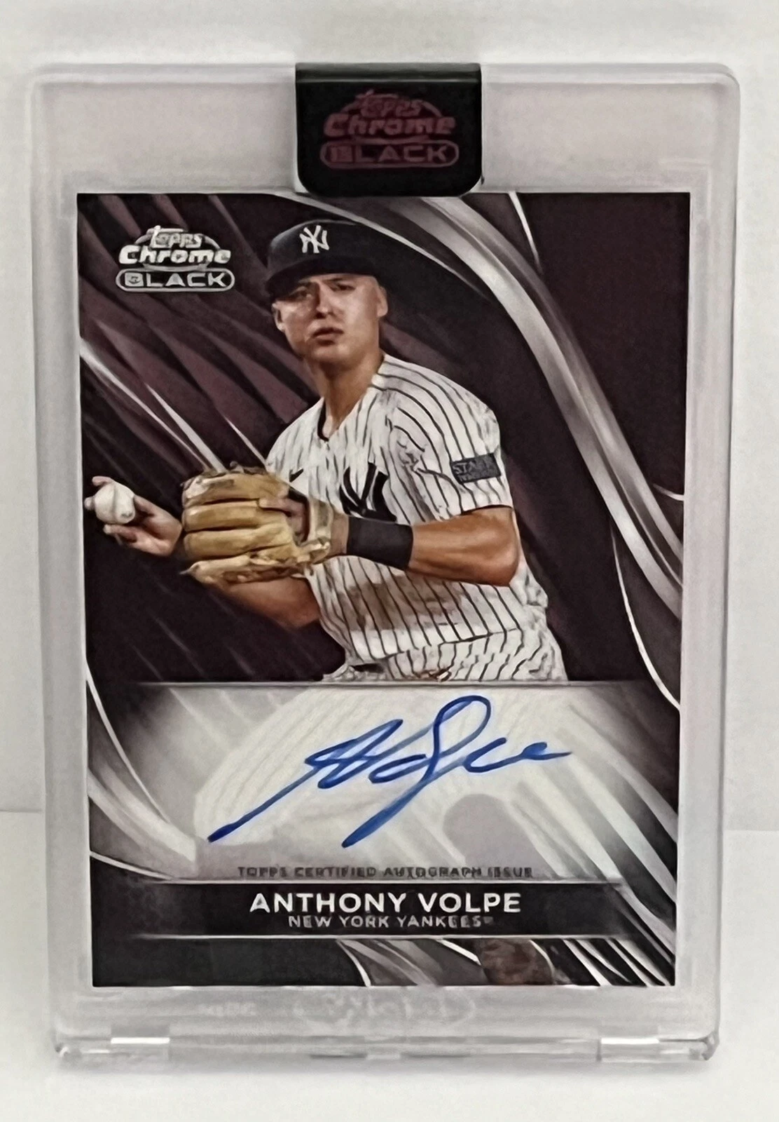 Anthony Volpe 2024 Topps Chrome Black #CBA-AV Autographs RAW Price Guide - Sports Card Investor